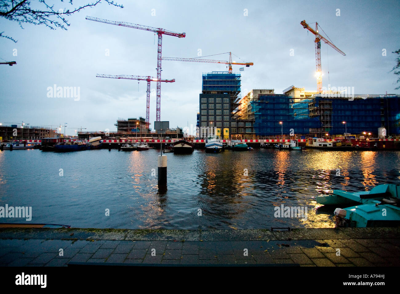 westerdok construction site in amsterdam Stock Photo - Alamy