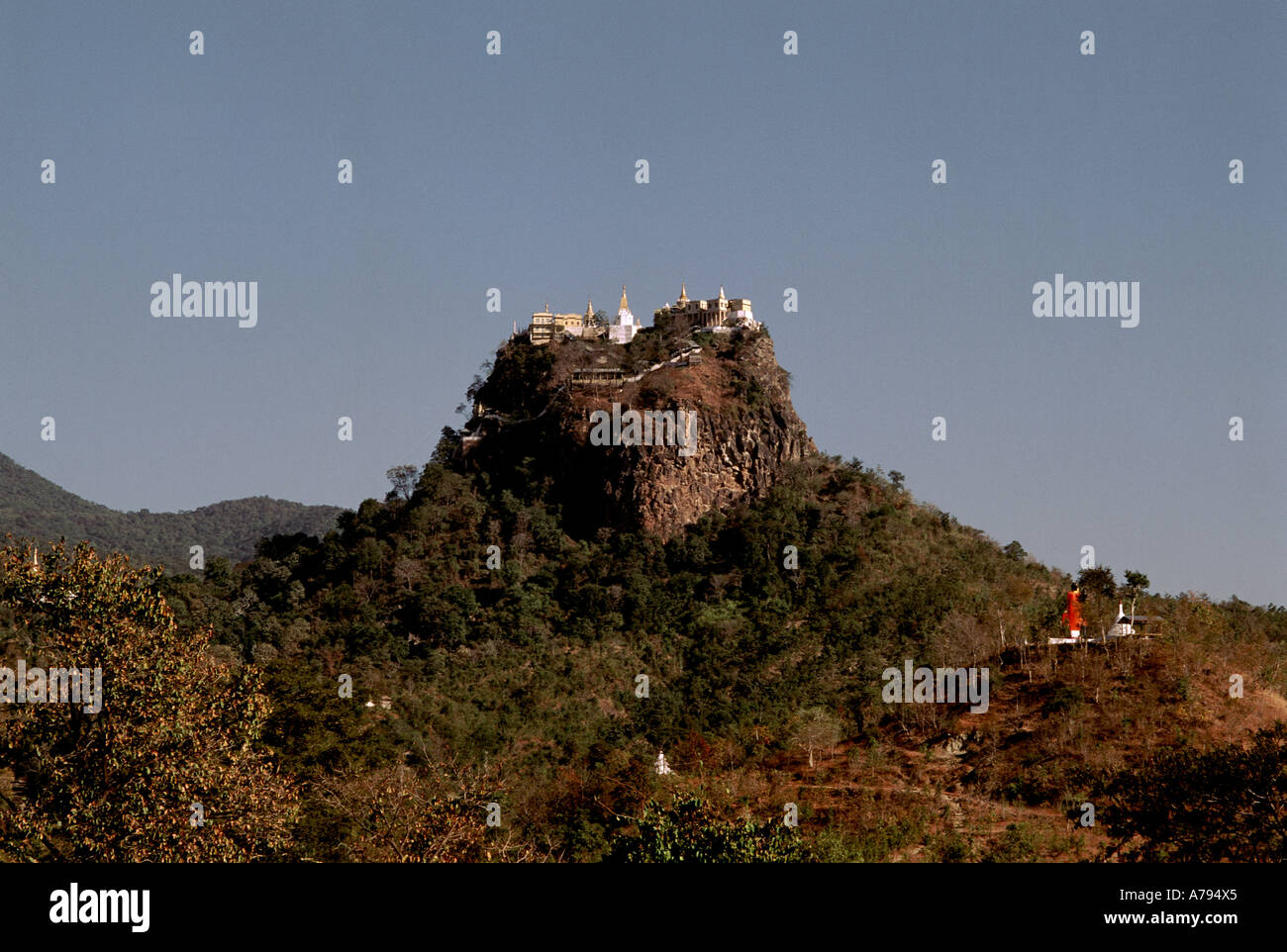 Myanmar Popa Mount Stock Photo - Alamy