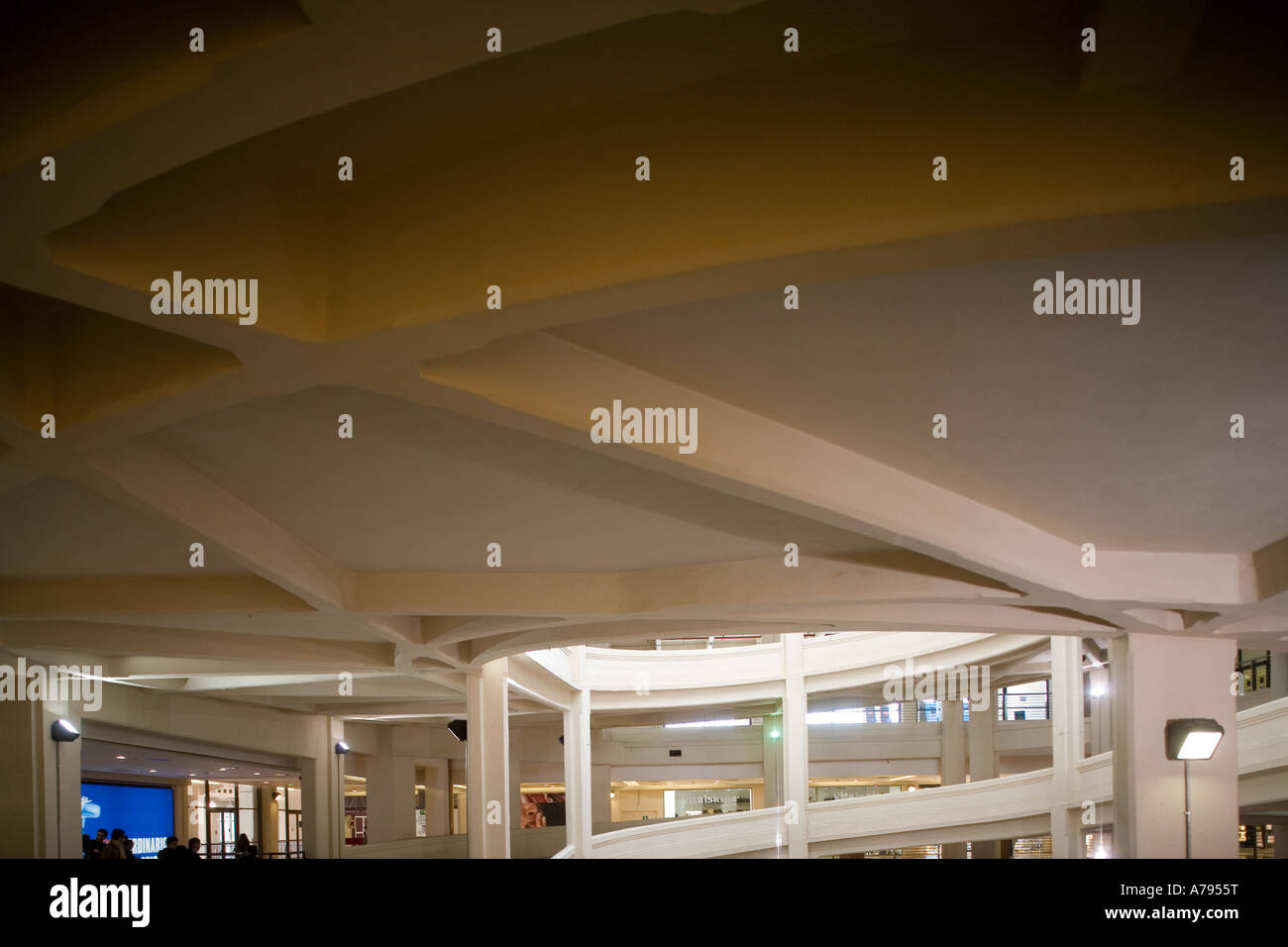 ceiling in lingotto ramp Stock Photo - Alamy