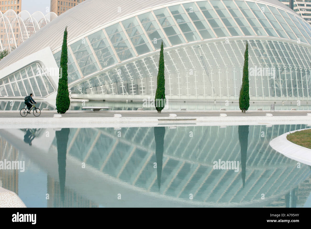 L Hemisfèric City of Arts and Sciences Valencia Spain Europe Stock ...