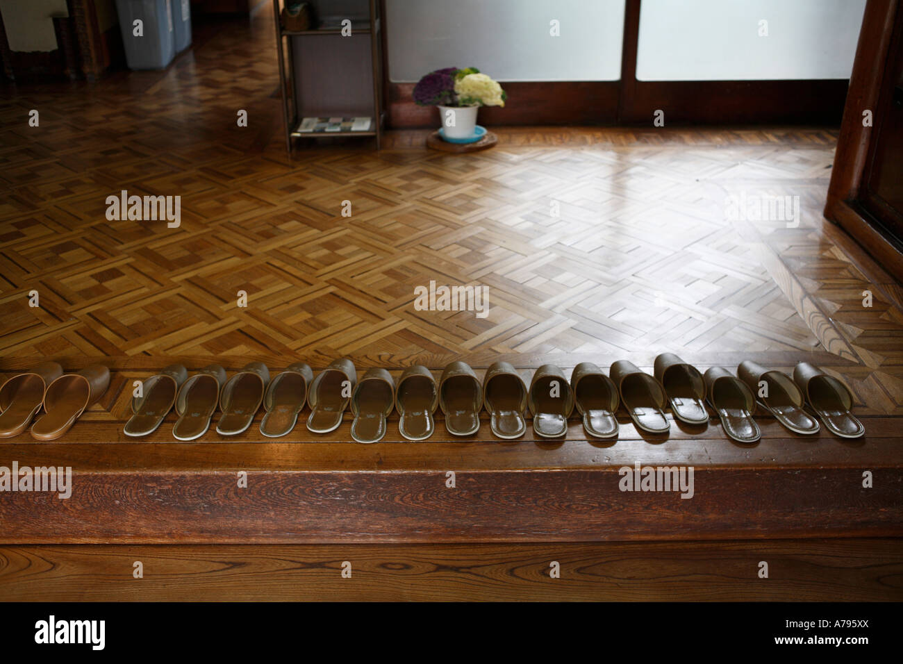 Slippers at Traditional Ryokan, Tokyo, Japan Stock Photo - Alamy