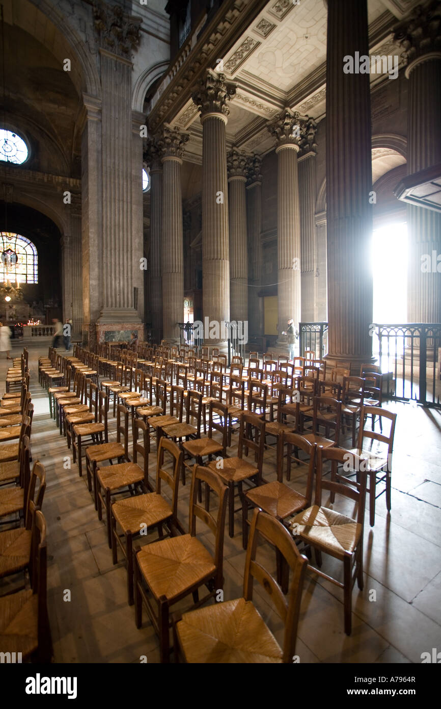 interior of saint sulpice church in paris Stock Photo - Alamy