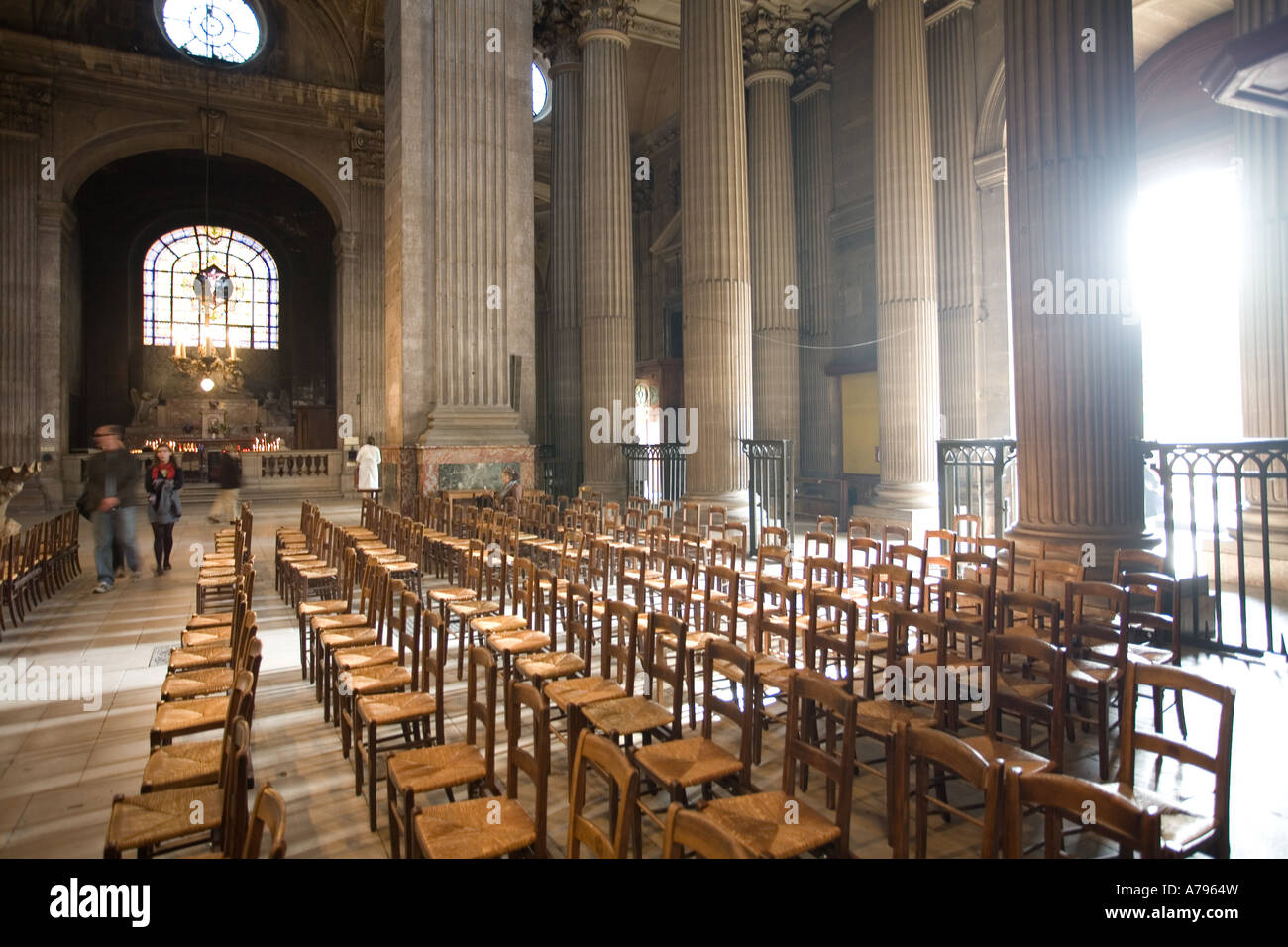 interior of saint sulpice church in paris Stock Photo - Alamy