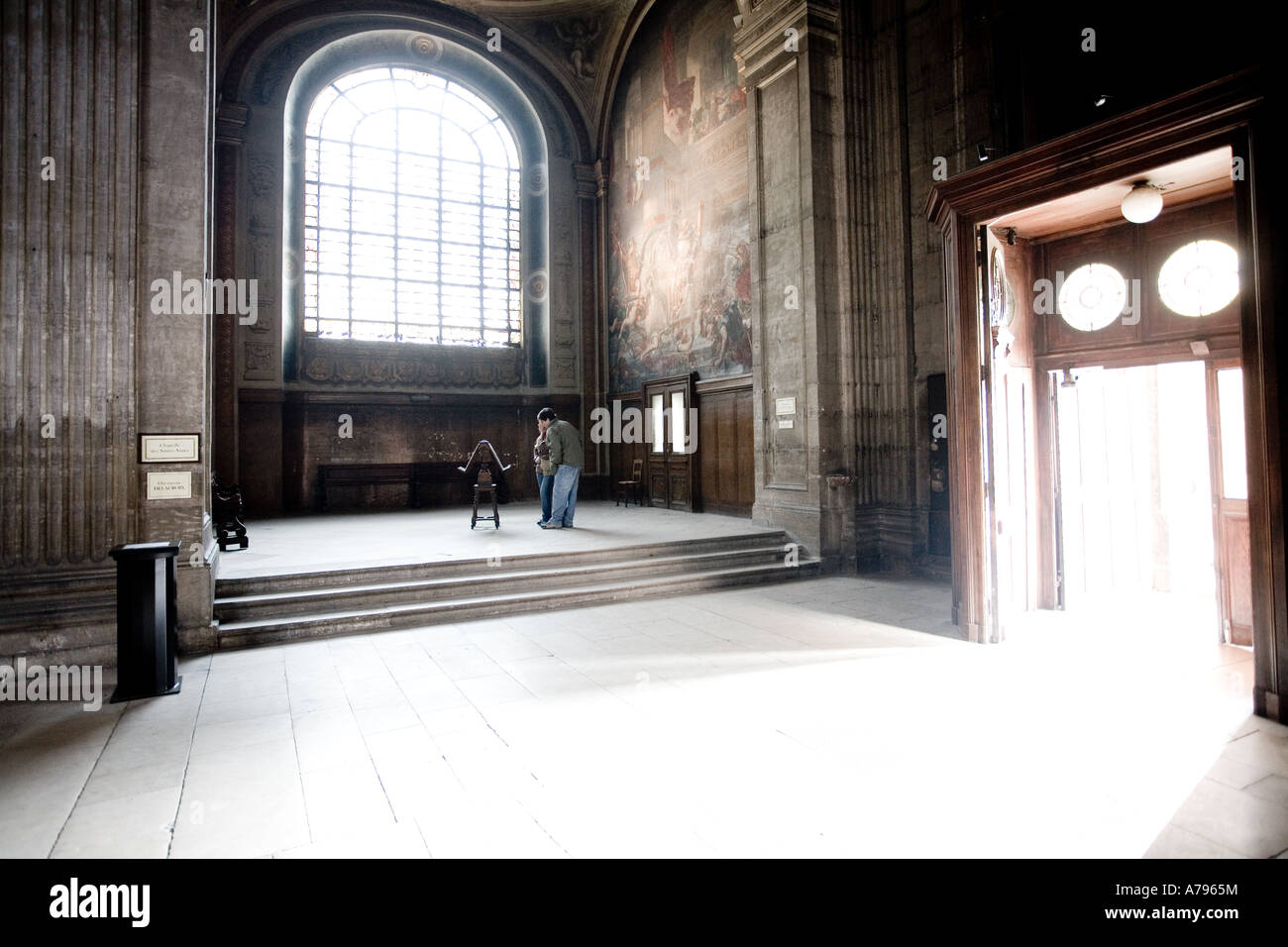 interior of saint sulpice church in paris Stock Photo - Alamy
