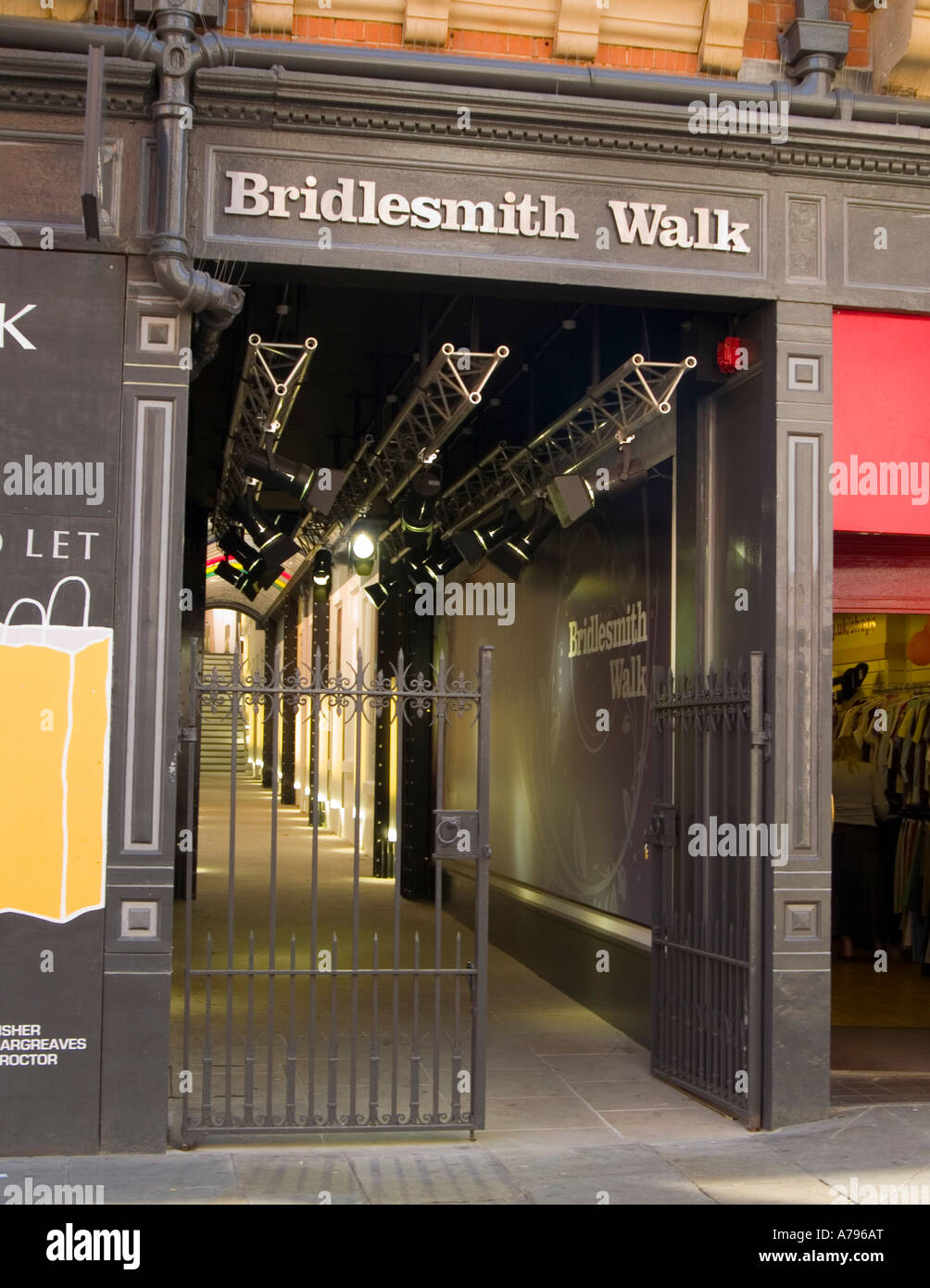 The Entrance to the Newly Refurbished Bridlesmith Walk Shopping Arcade ...