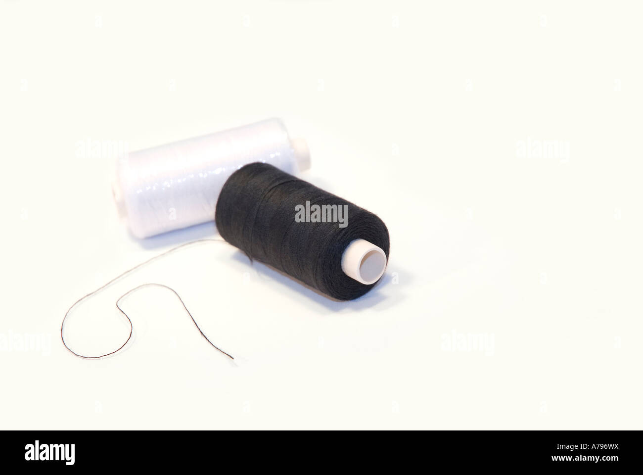 Black and White Thread Stock Photo - Alamy