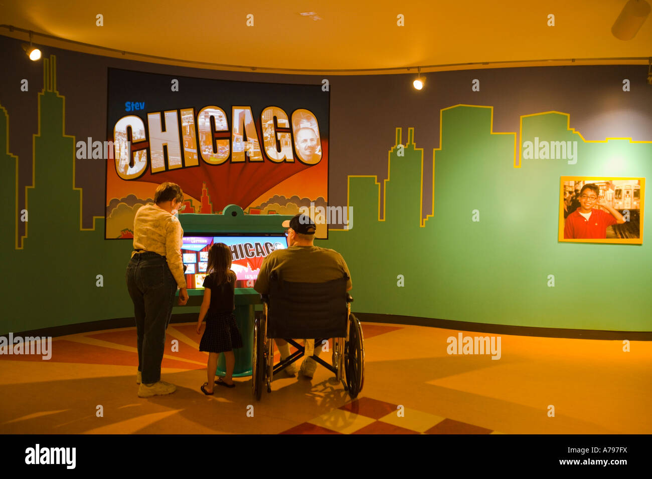CHICAGO Illinois Interior of Chicago Historical Society museum ...