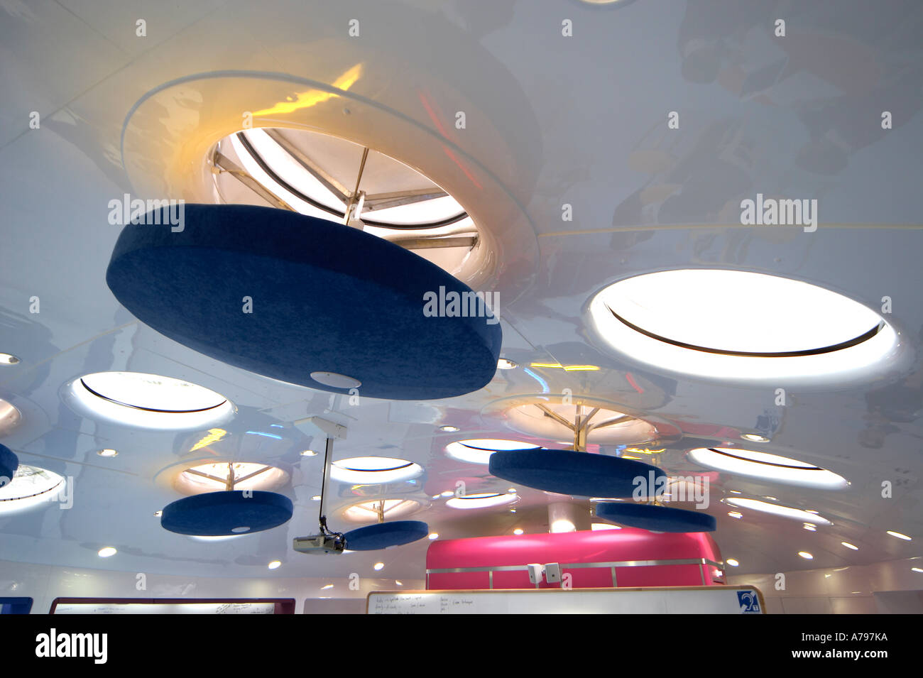 Skylights in modern classroom of the future in Greycoat School Ham ...