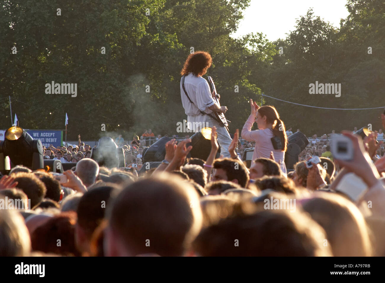 Queen concert with guitarist Brian May Stock Photo - Alamy