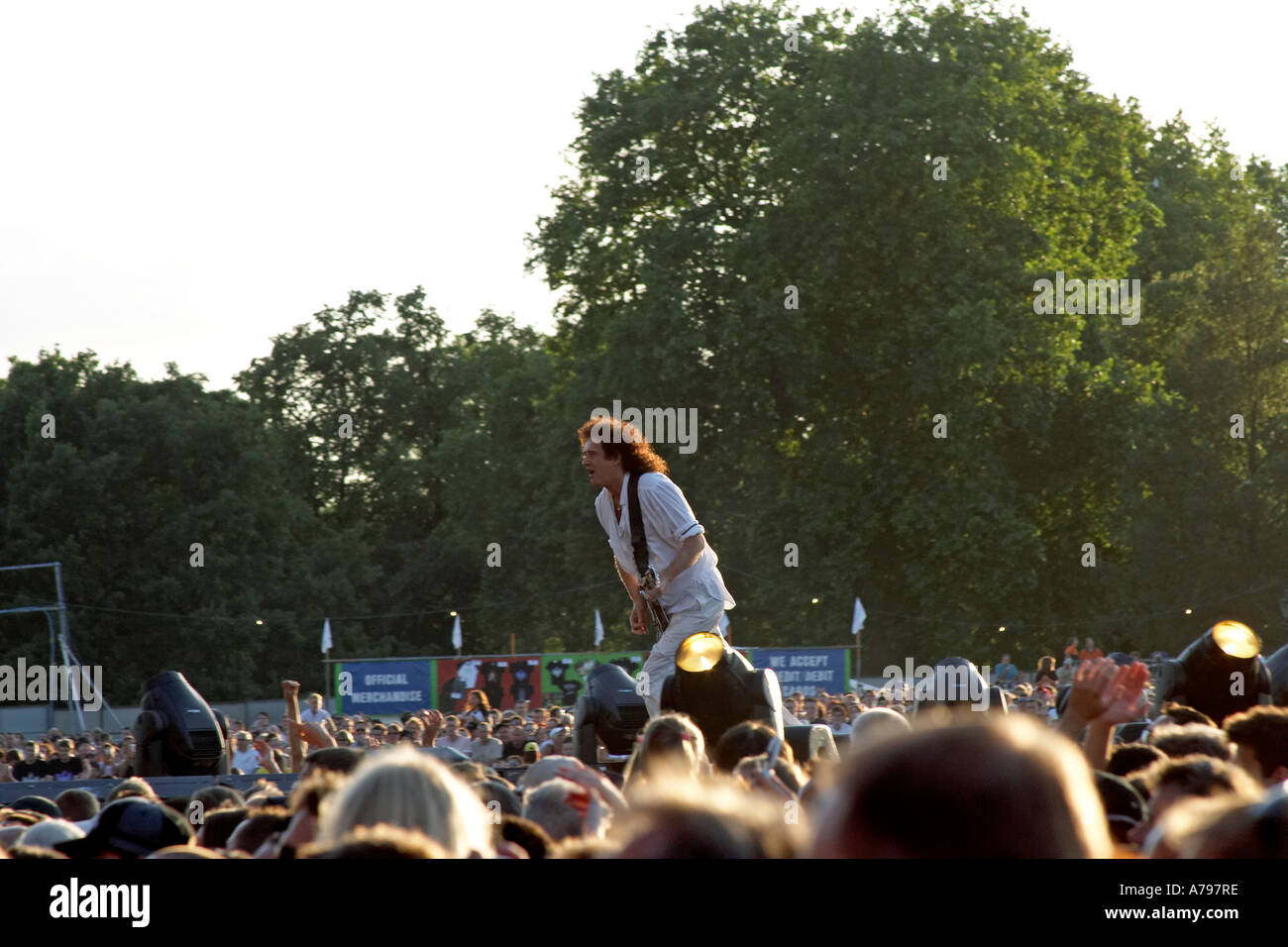 Queen concert with guitarist Brian May Stock Photo - Alamy