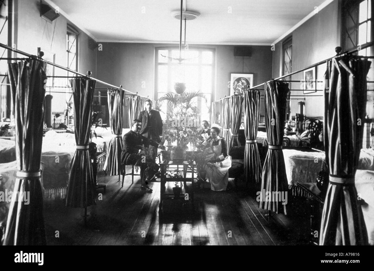 hospital Ward 1890s Stock Photo - Alamy