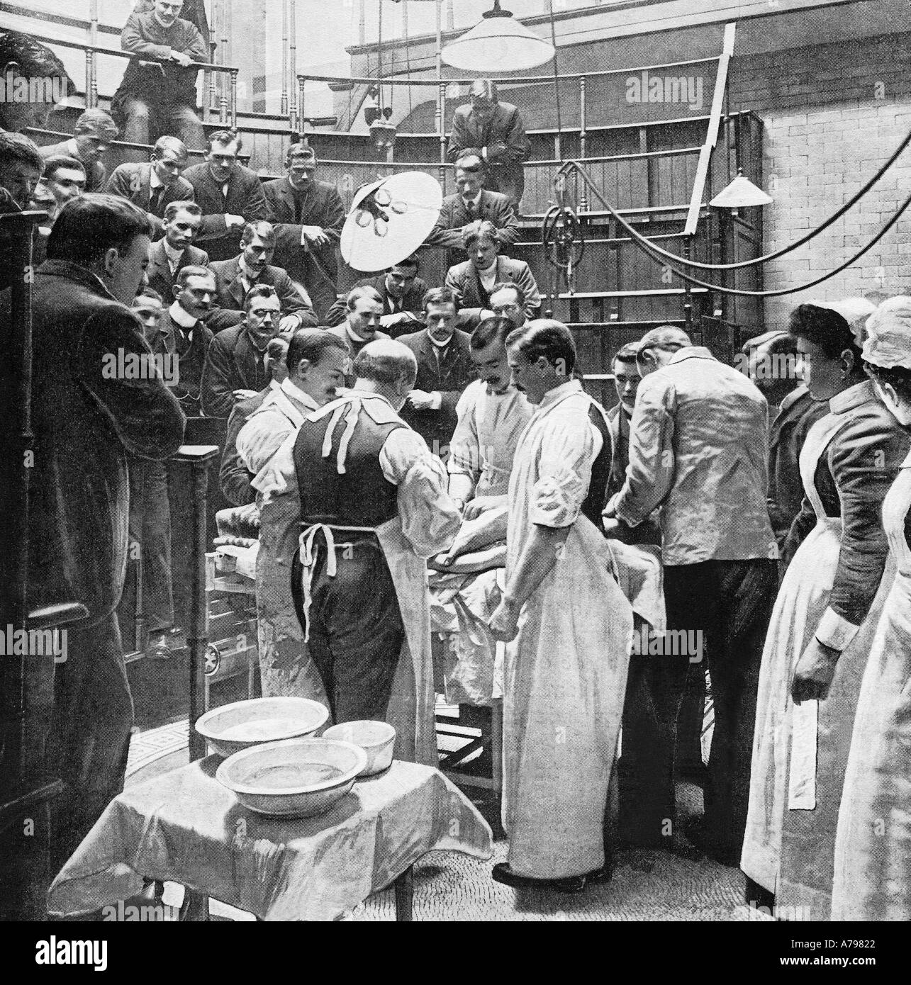 Operating theatre 1904 Stock Photo - Alamy