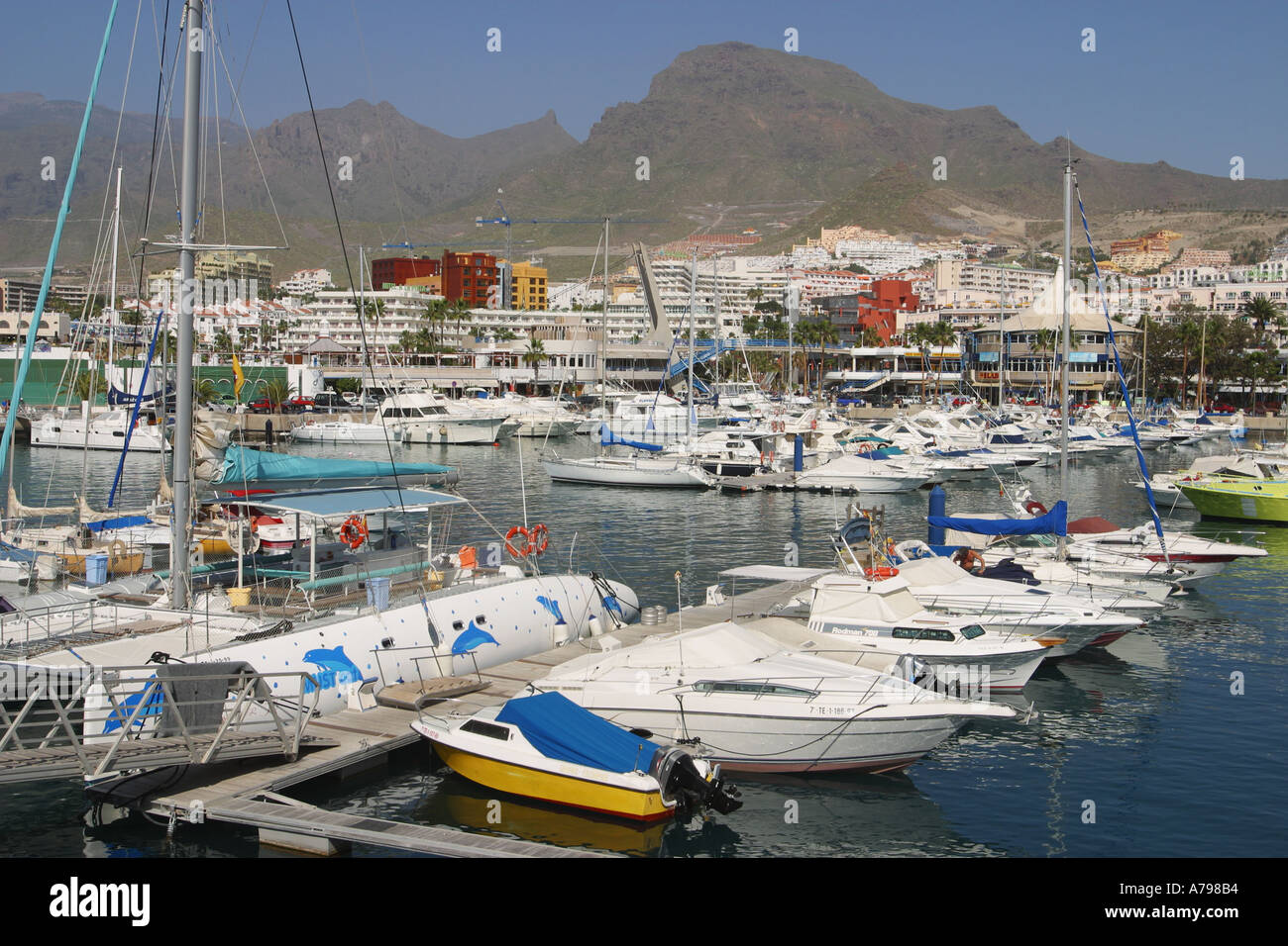 Puerto Colon, Playa de las Americas, Costa Adeje, Tenerife, Canary ...