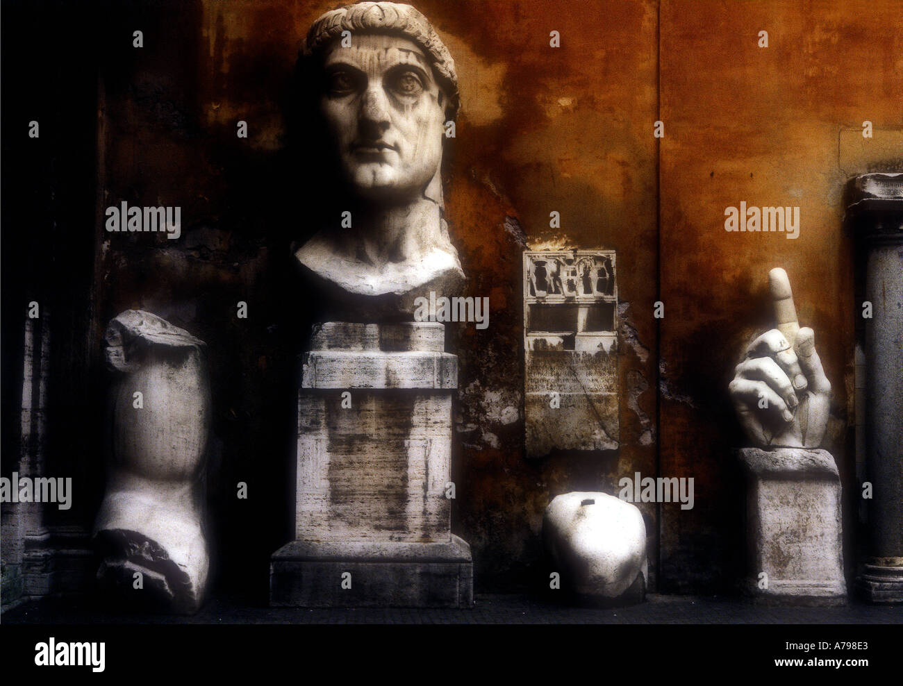 Colossus Statue of Emperor Constantine. Palazzo dei Conservatori. Rome ...