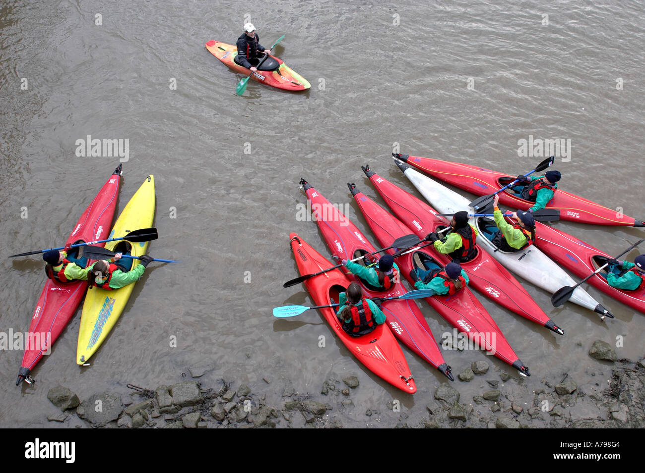 Kayak Canoe training of schoolchildren students from Westminster ...