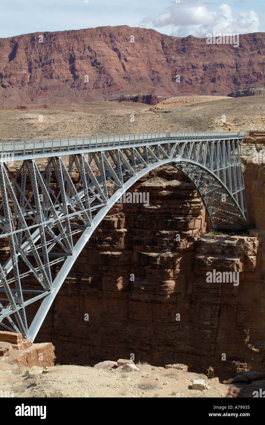 Pedestrian bridge over deep hi-res stock photography and images - Alamy