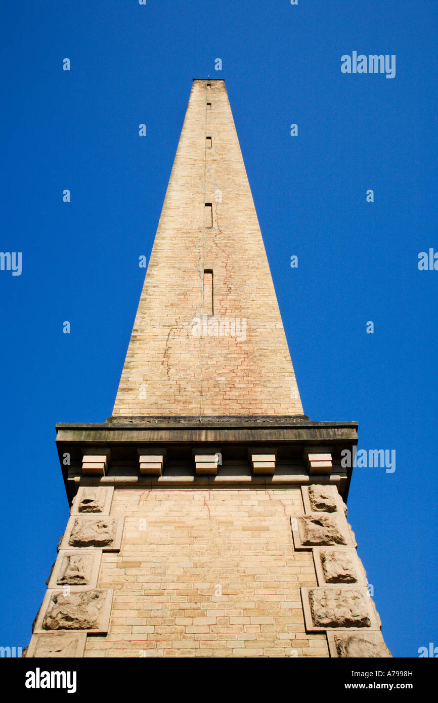 Chimney Stack at Salts Mill Art Gallery Saltaire West Yorkshire England ...
