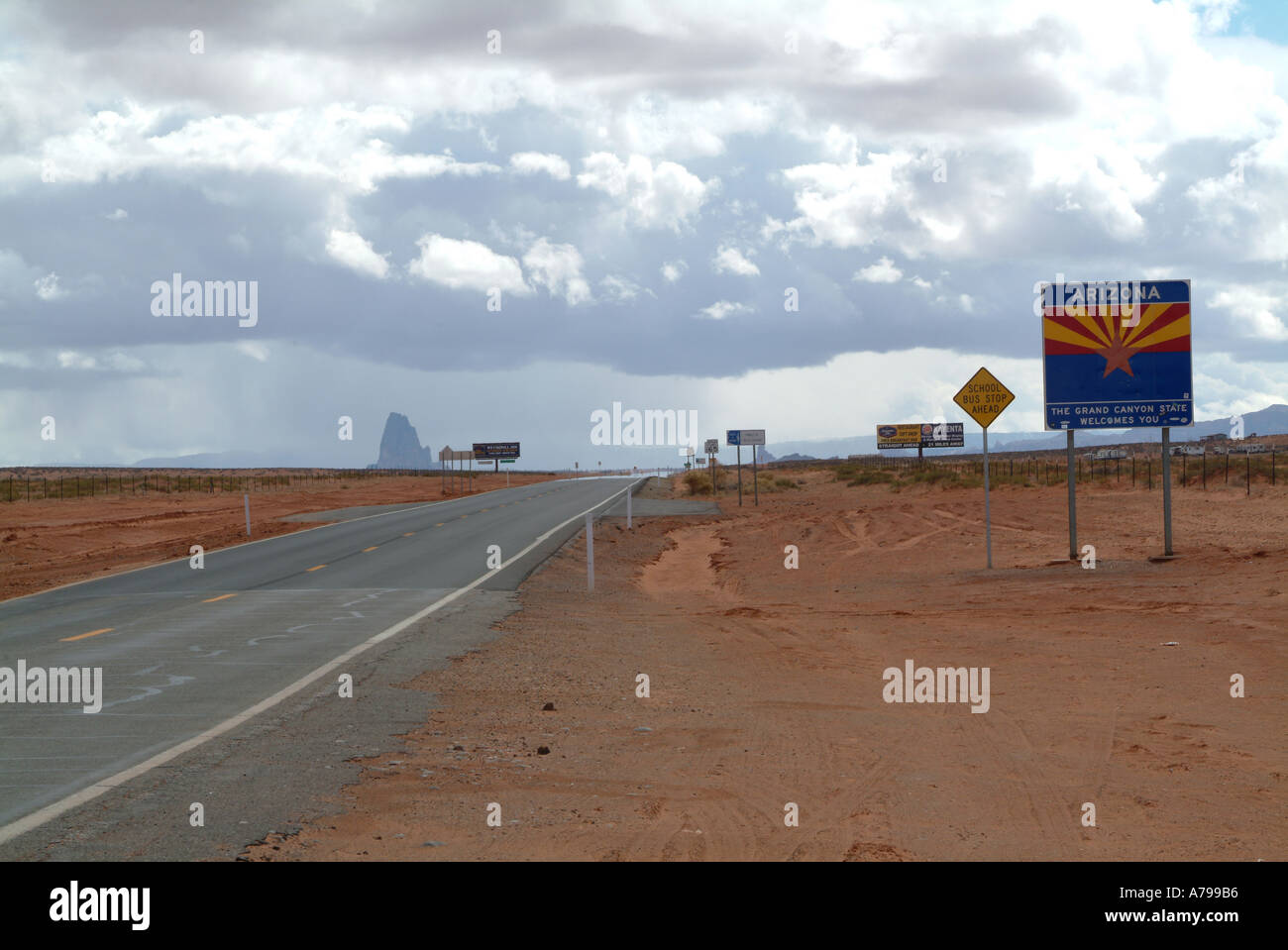 Arizona state road sign hi-res stock photography and images - Alamy