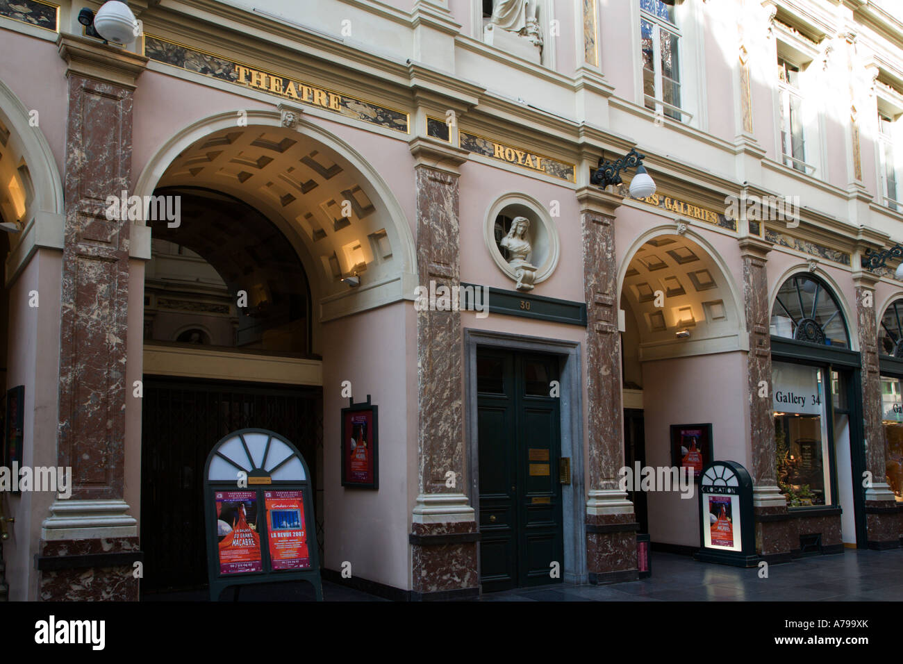 The Theatre Royal des Galeries in The Galeries St Hubert in Brussels ...