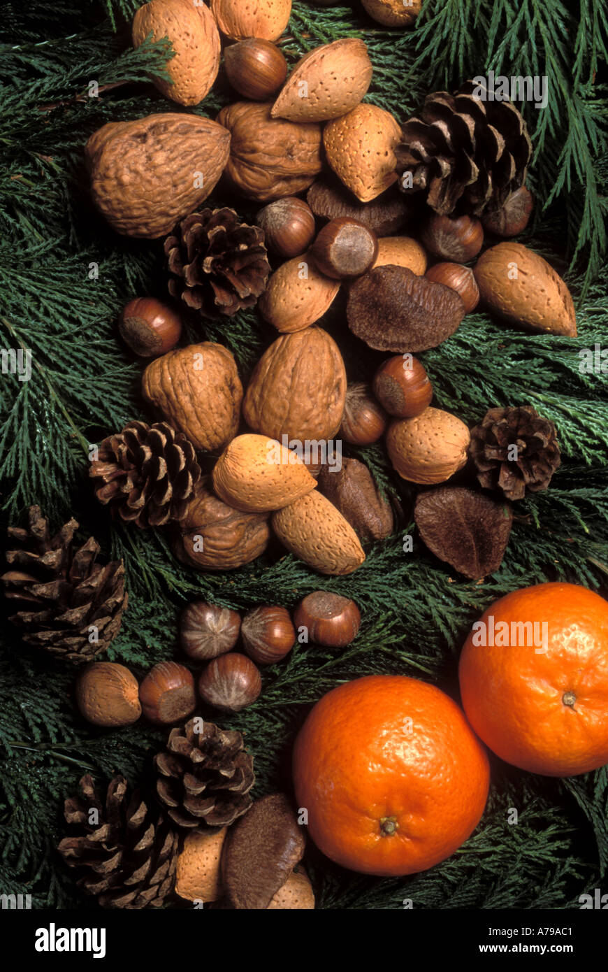 Christmas fruit nuts Stock Photo - Alamy