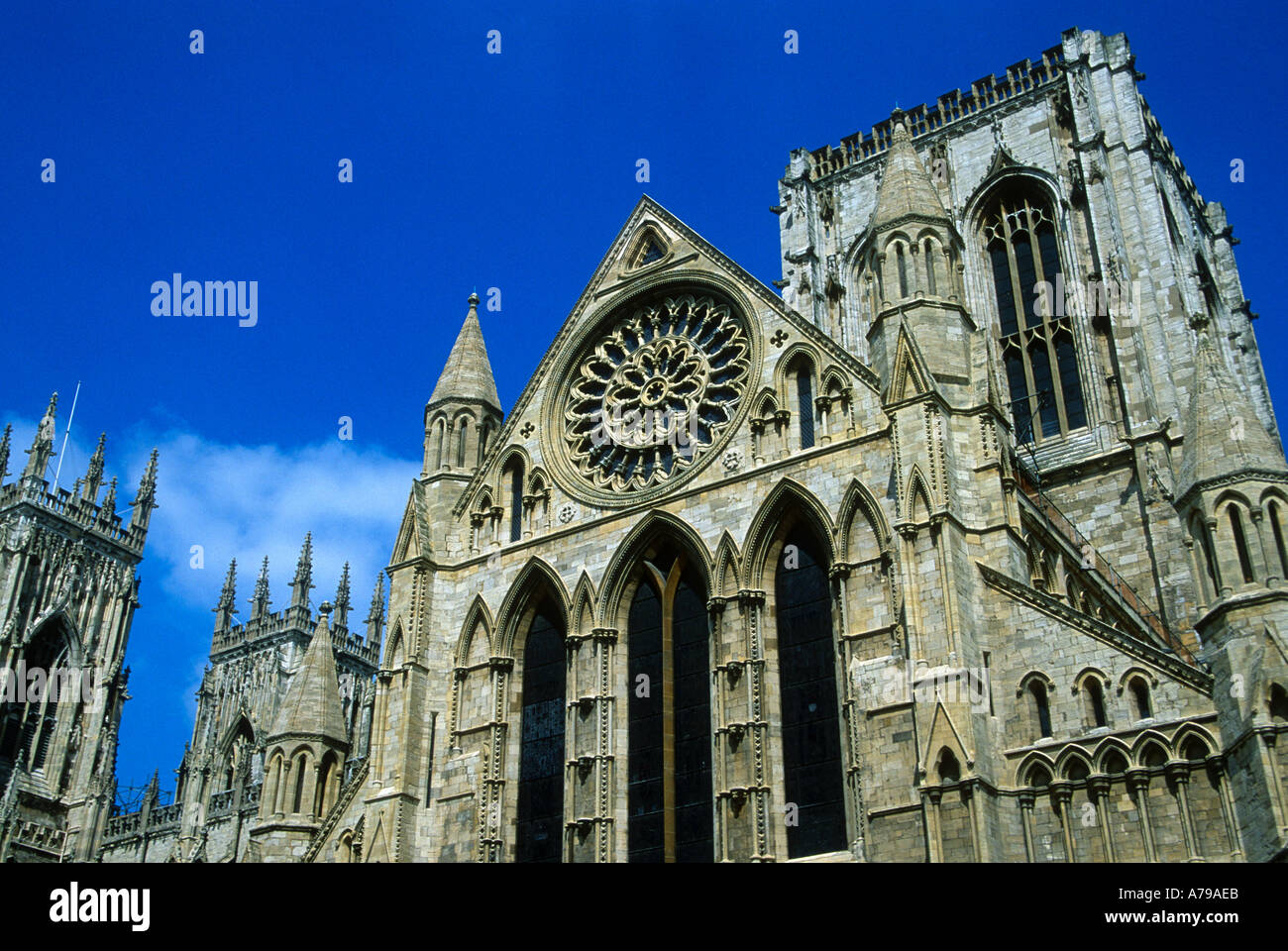 Rose window above the south entrance to York Minster York North ...