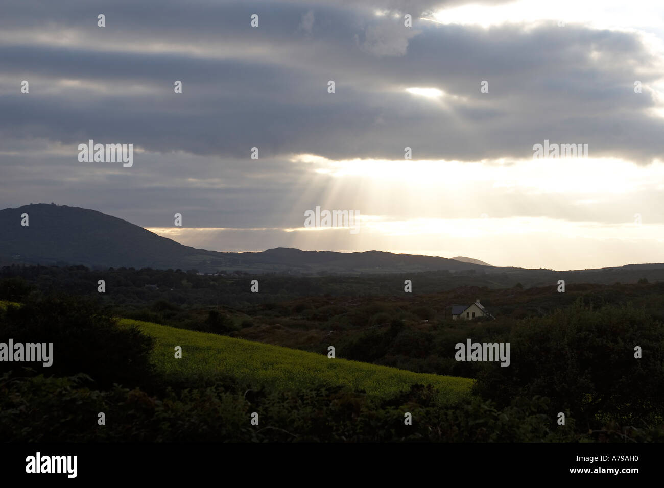 Irish hillside cottage hi-res stock photography and images - Alamy
