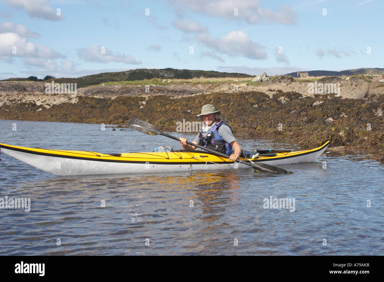 Nick Addey Sea Kayaking instructor Stock Photo - Alamy