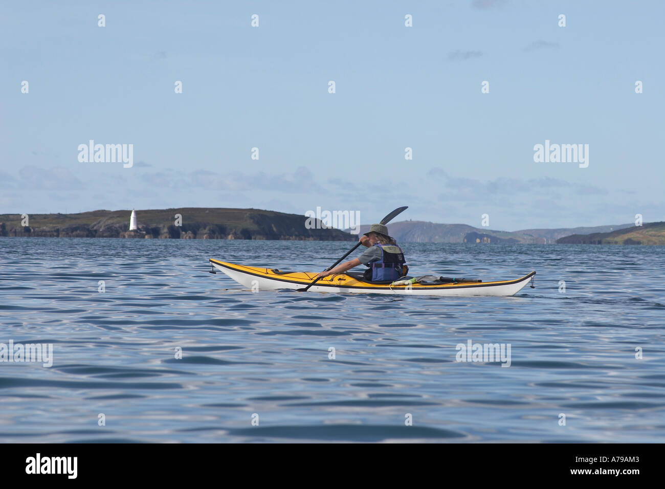 Nick Addey Sea Kayaking instructor Stock Photo - Alamy