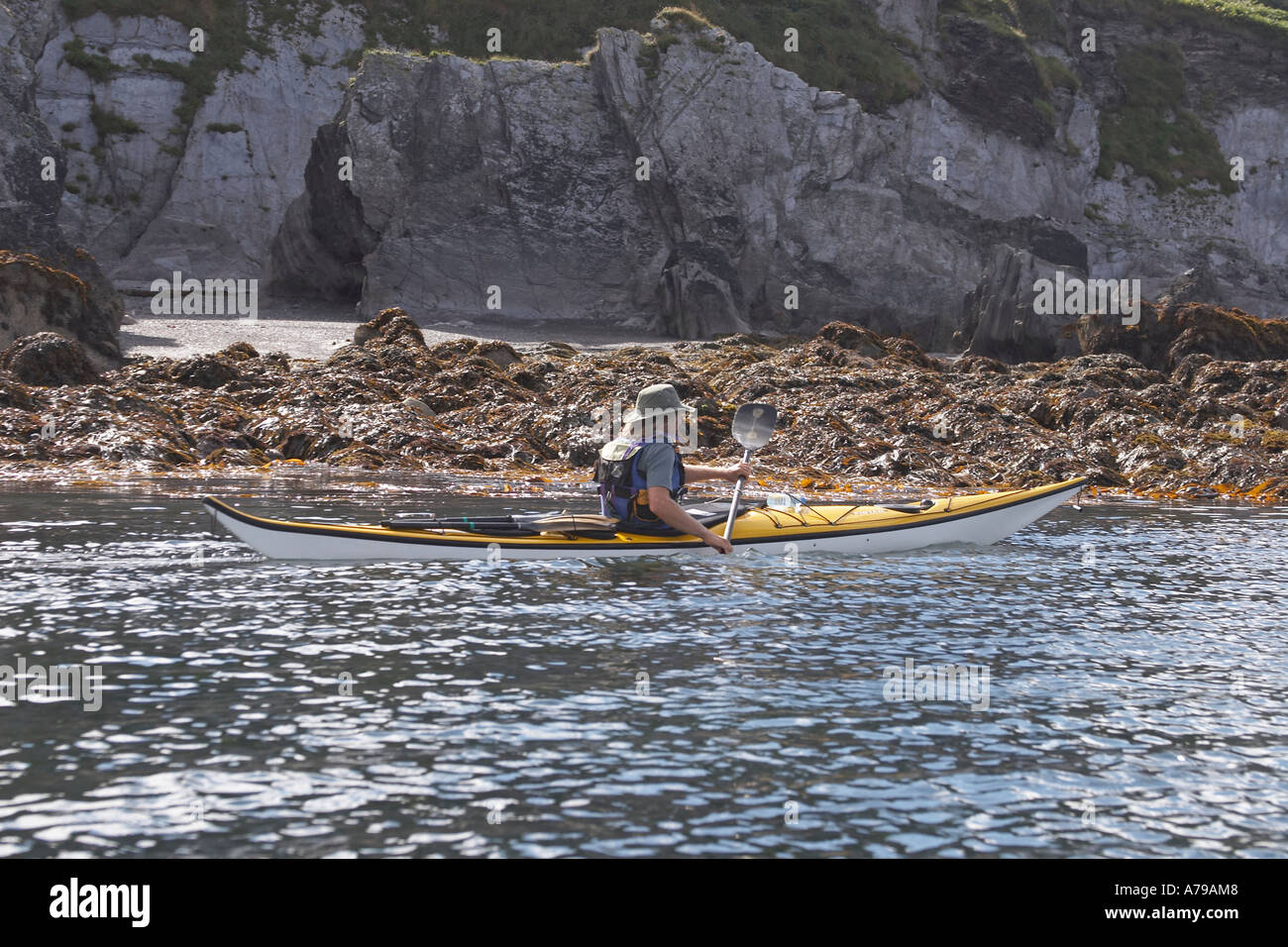 Nick Addey Sea Kayaking instructor Stock Photo - Alamy