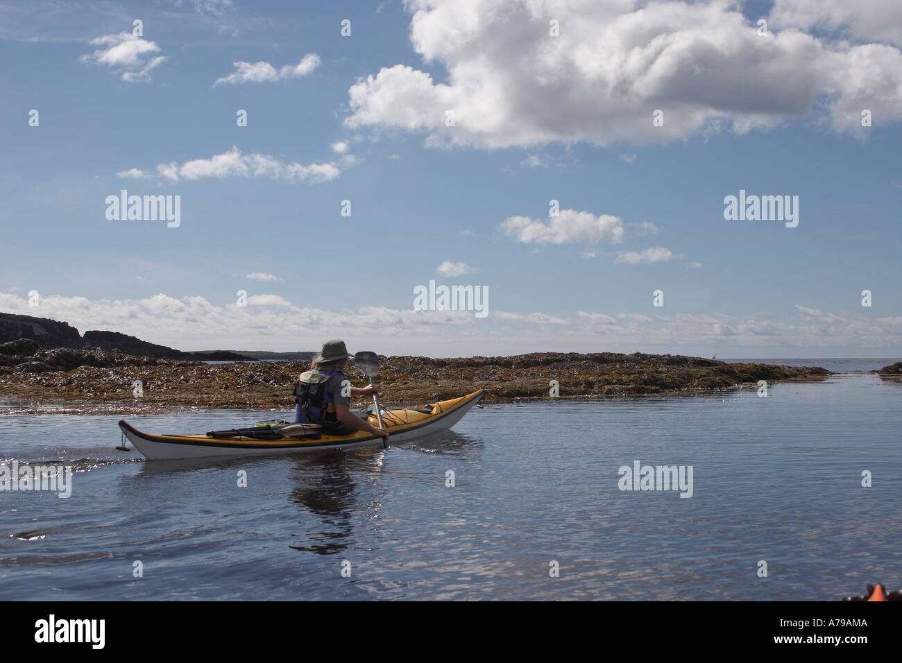 Nick Addey Sea Kayaking instructor Stock Photo - Alamy