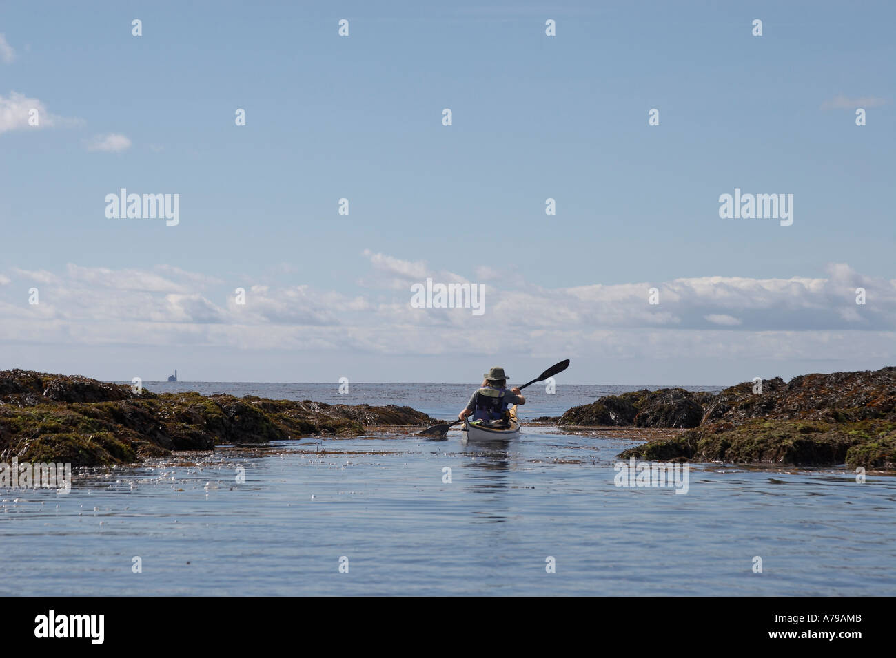Nick Addey Sea Kayaking instructor Stock Photo - Alamy
