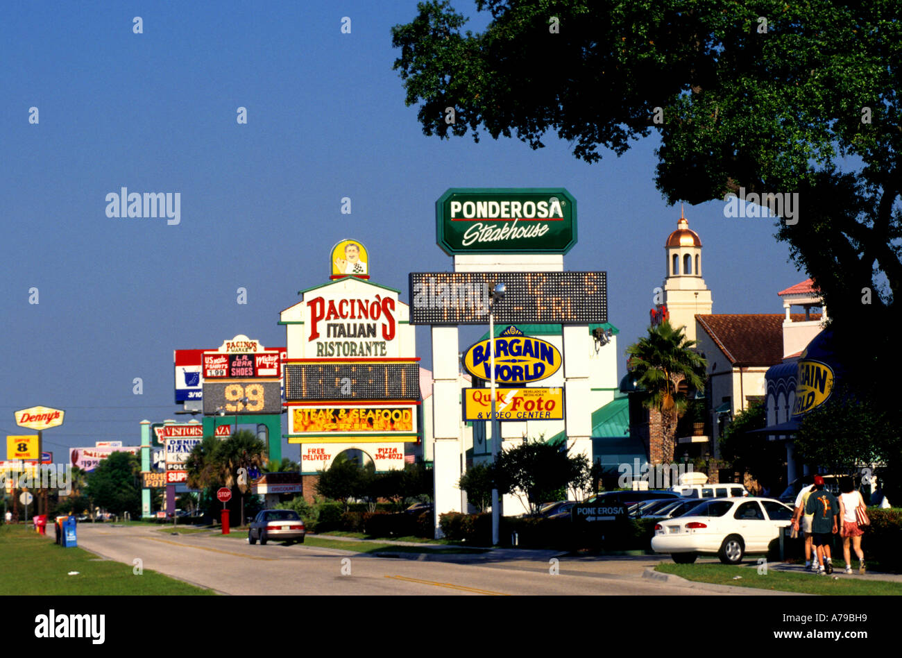 Florida Shopping Malls Strip United States USA Stock Photo - Alamy