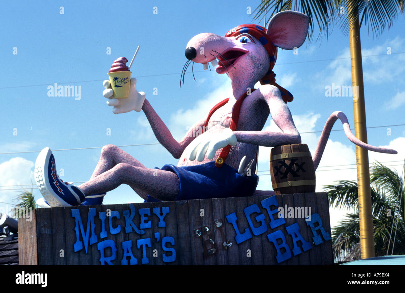 Mickey Rat Florida letter box mailbox mail pillar post box Stock Photo ...