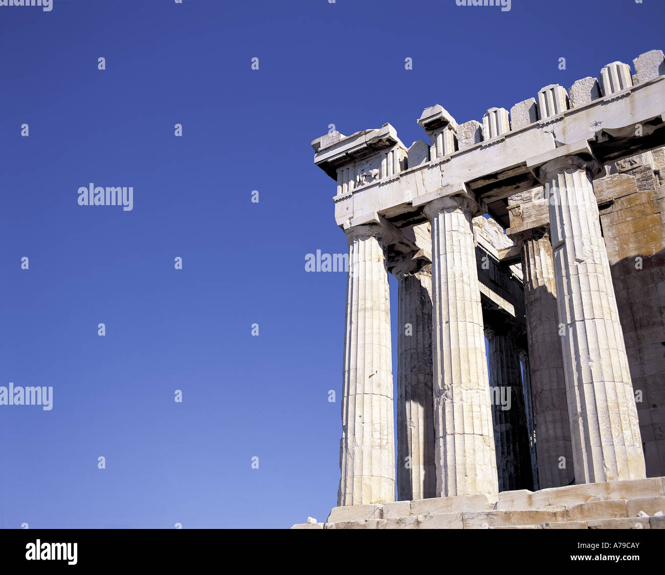 Corner of Parthenon Athens Greece Stock Photo - Alamy
