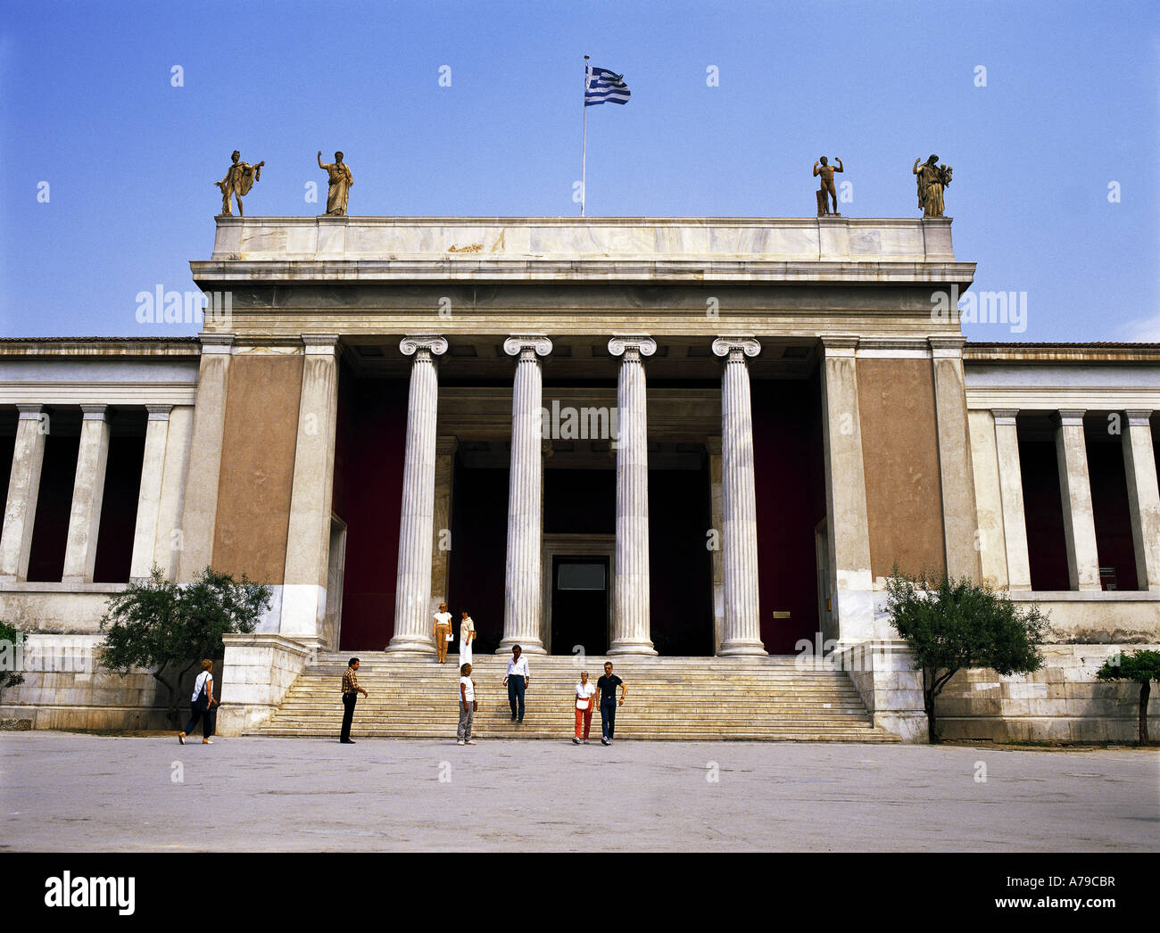 Facade of National Museum of Athens Greece Stock Photo - Alamy