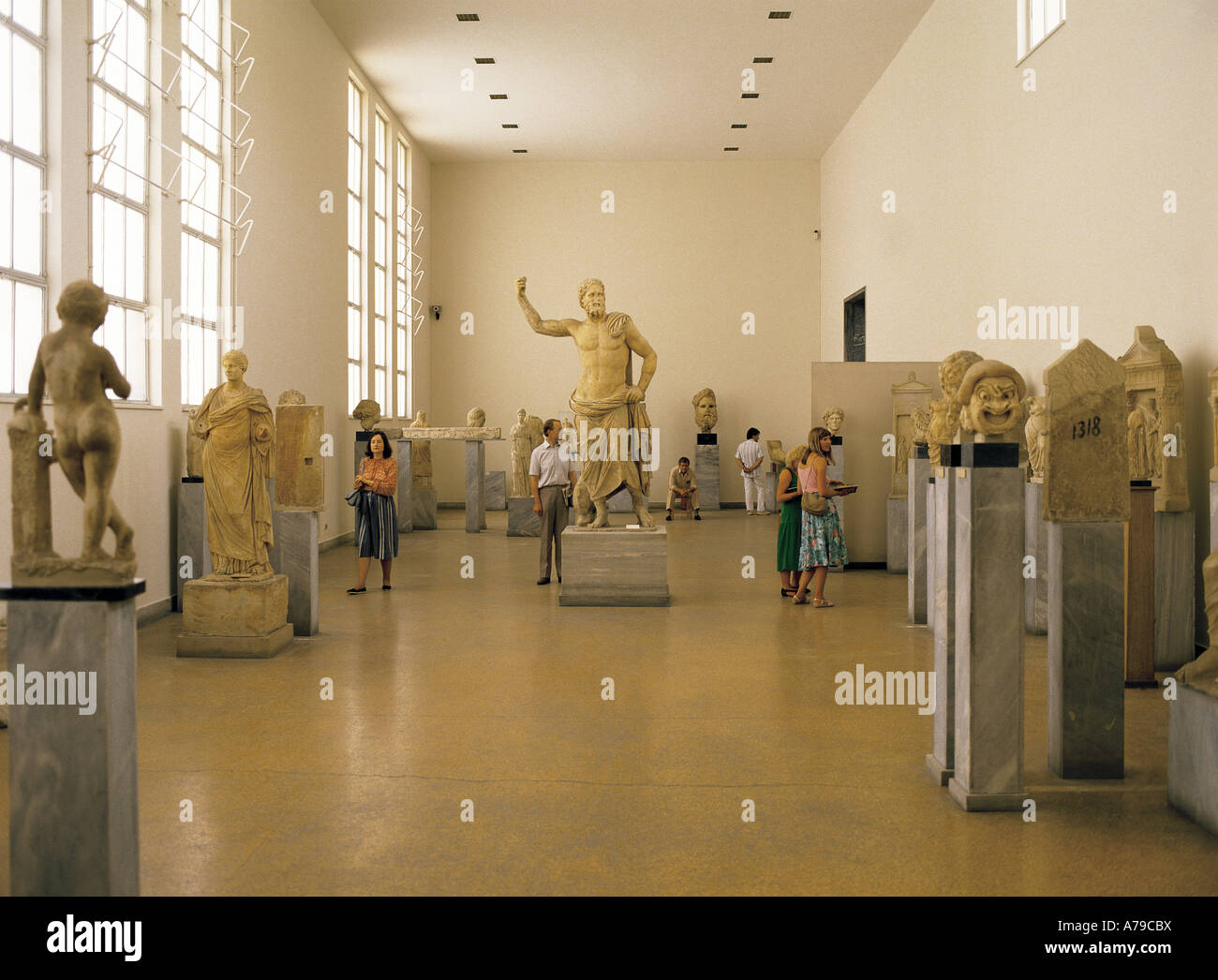 Interior of National Museum of Athens Greece Stock Photo - Alamy