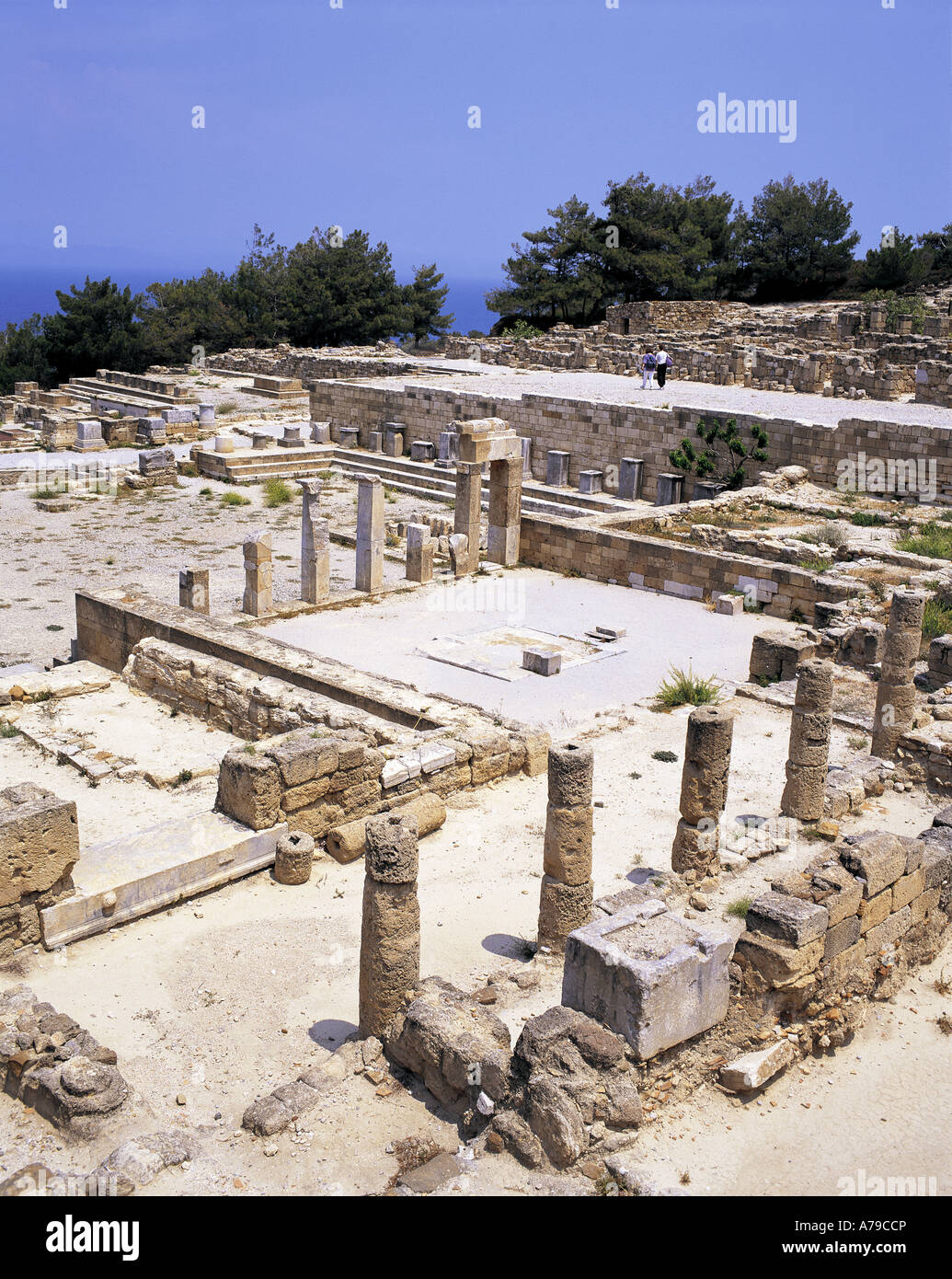 Ancient Kamiros ruins Rhodes Greece Stock Photo - Alamy