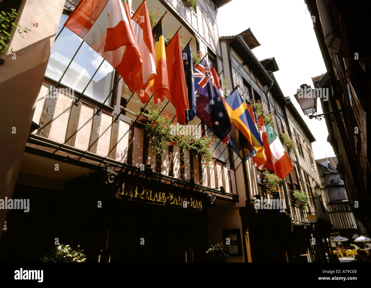 france champagne ardennes aube half timbered houses and hotel with ...