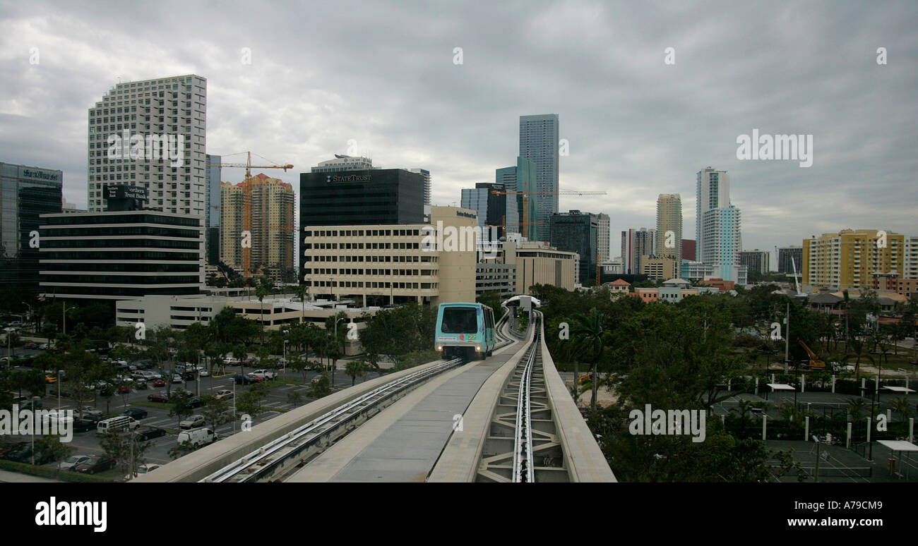 Miami Downtown South Sunshine State Florida USA modern office block ...