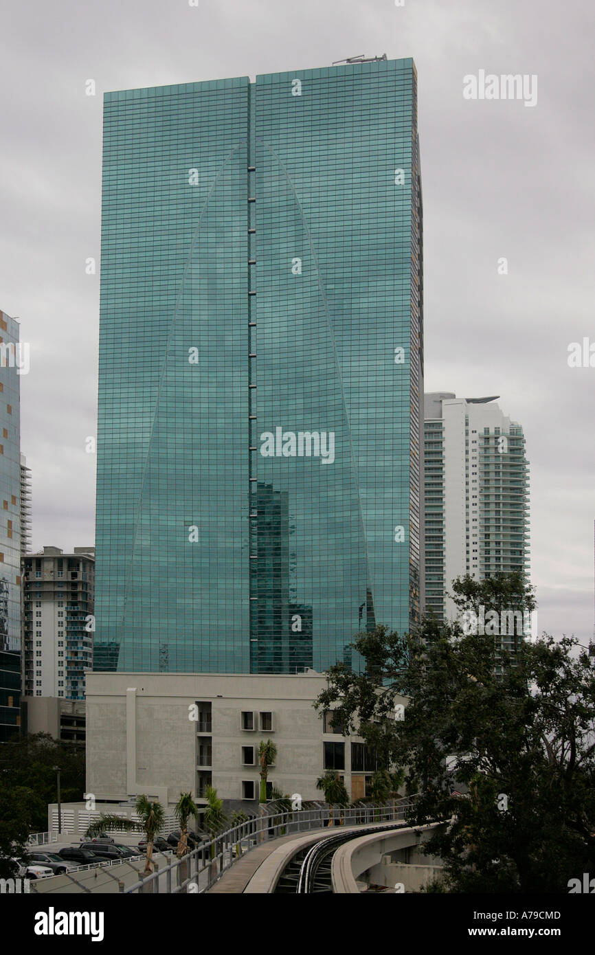 Miami Downtown South Sunshine State Florida USA modern office block ...
