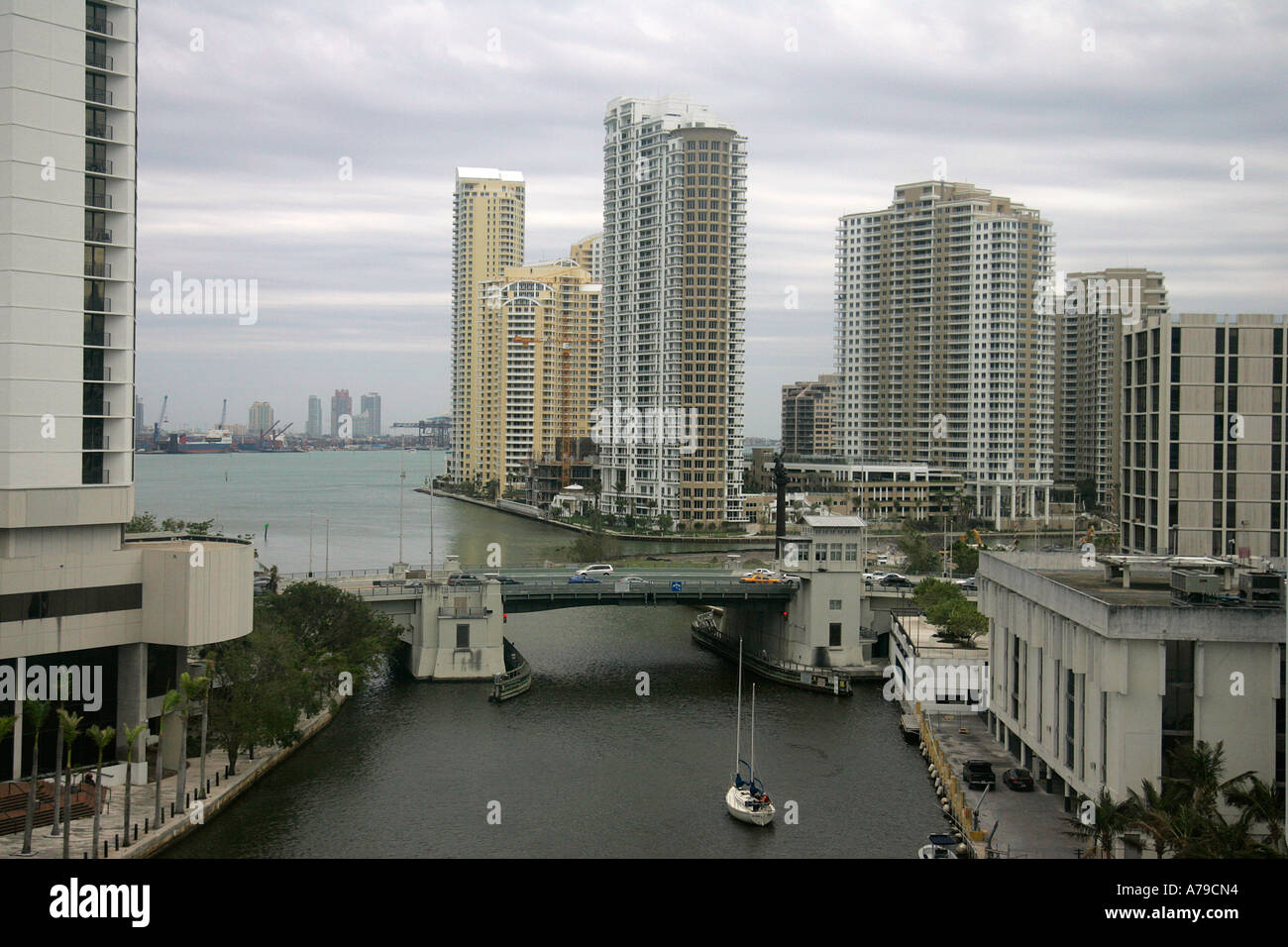 Miami Downtown South Sunshine State Florida USA modern office block ...