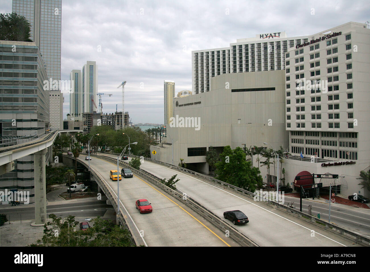Miami Downtown South Sunshine State Florida USA modern office block ...
