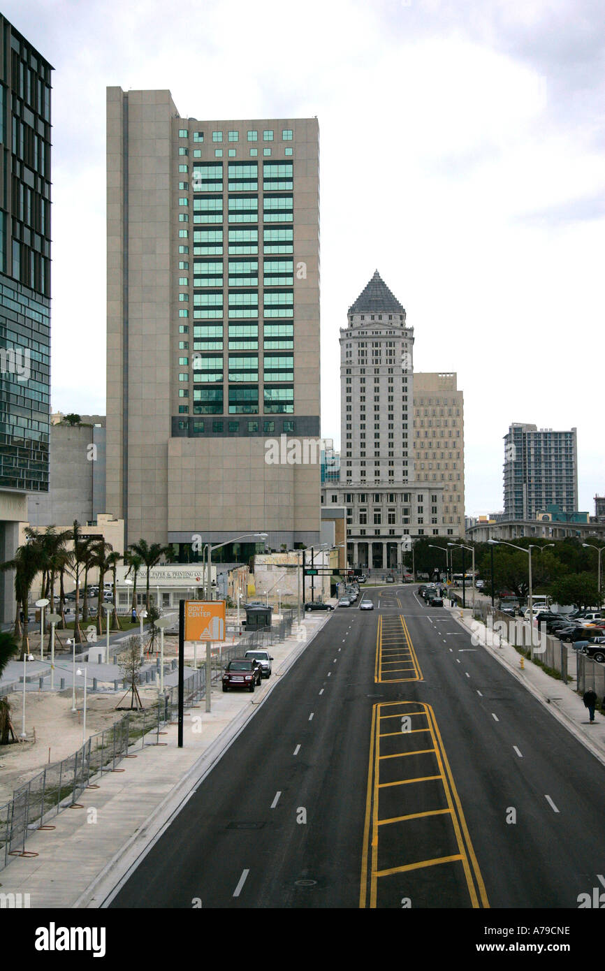 Miami Downtown South Sunshine State Florida USA modern office block ...