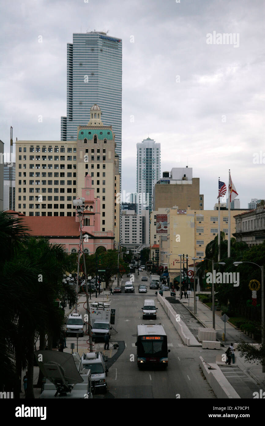 Miami Downtown South Sunshine State Florida USA modern office block ...