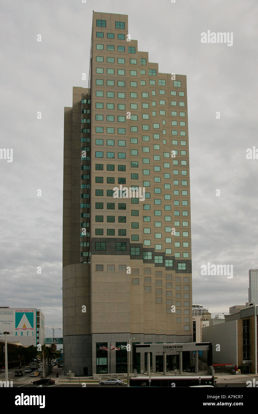 Miami Downtown South Sunshine State Florida USA modern office block ...