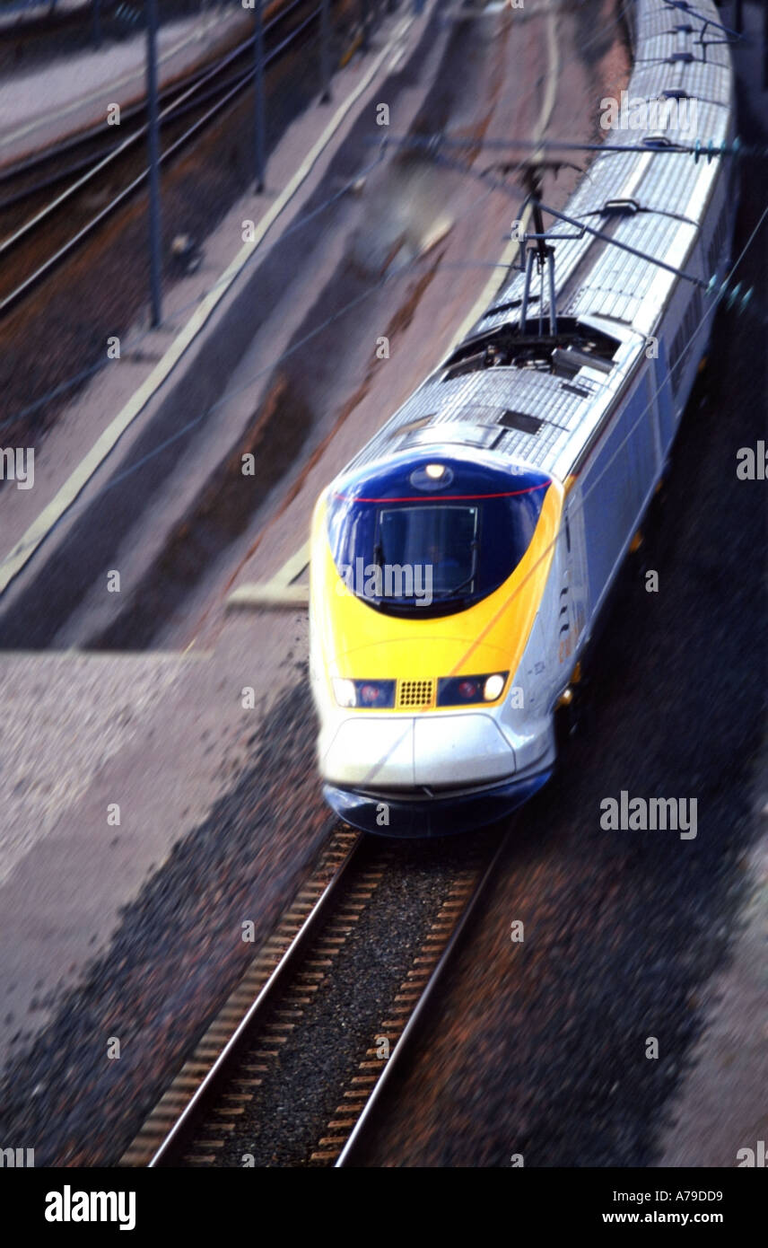 france channel tunnel eurotunnel eurostar train leaving channel tunnel ...