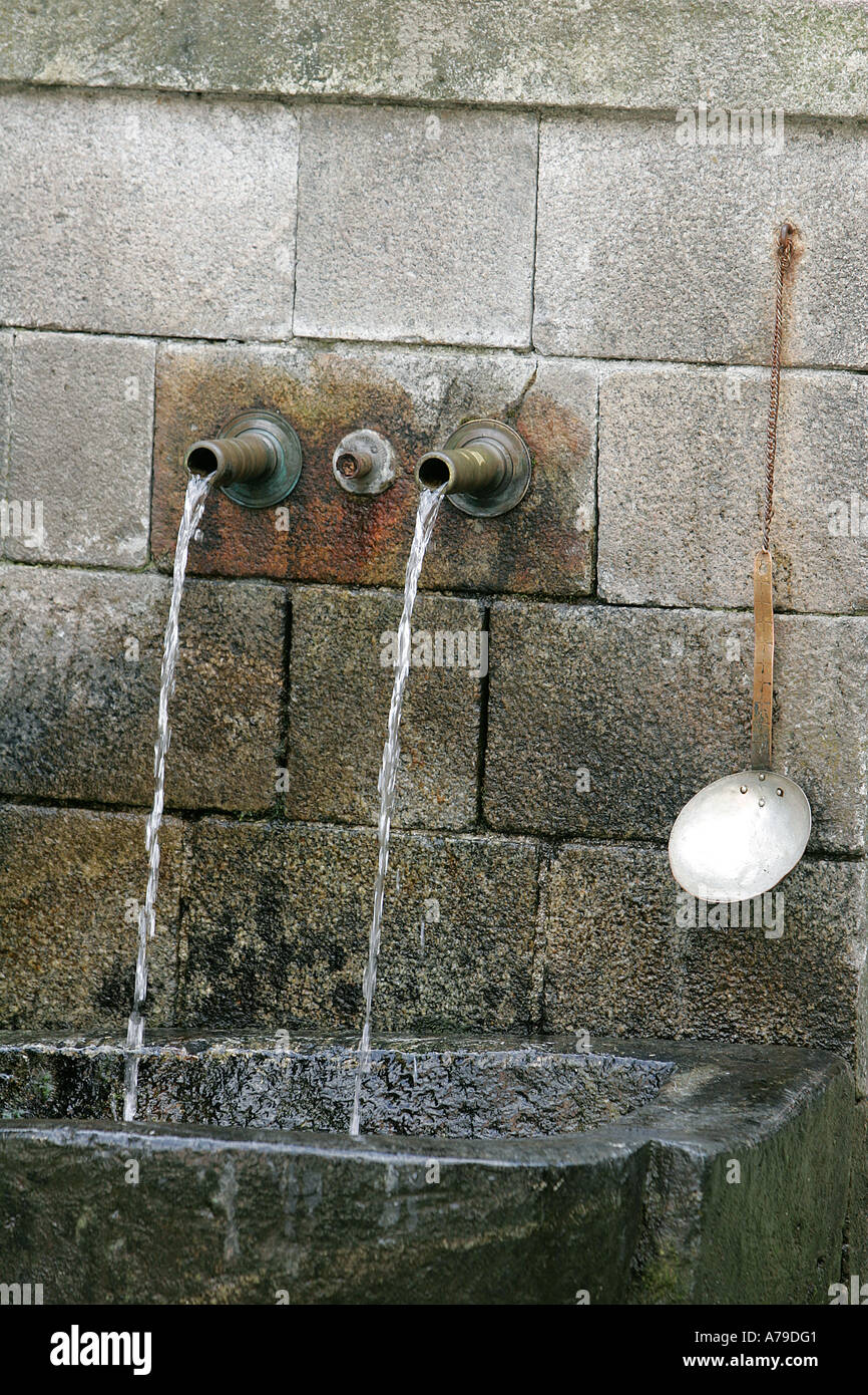 Street tap spring water trough national spa restore restored old town ...