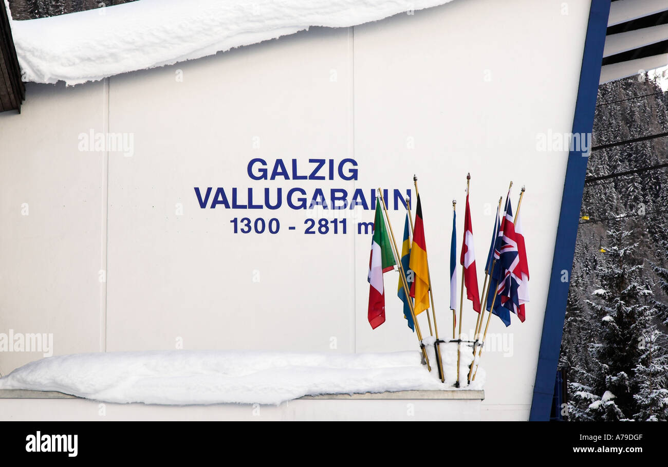 Galzig Vallugabahn base station, ski resort St. Anton am Arlberg Tirol ...
