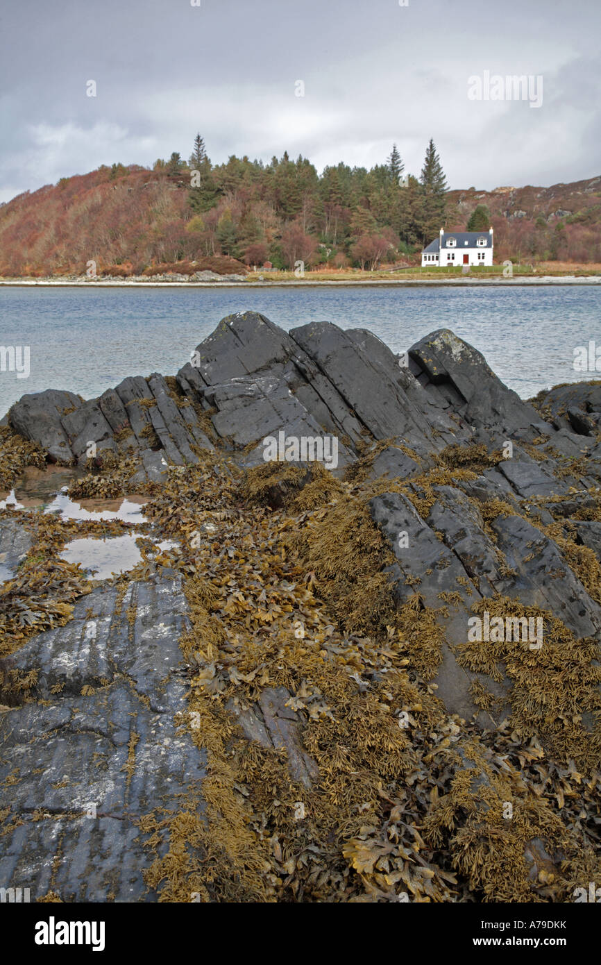 Beautiful, holiday ,seaside, cottage,White sands, Morar, Scotland,UK ...