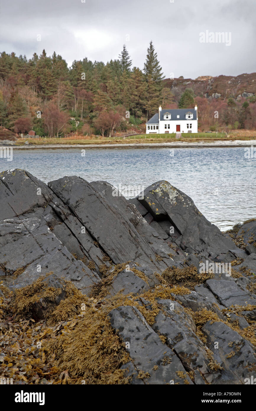 Seaside cottage,Morar, Scotland near Malaig, UK, Europe Stock Photo - Alamy
